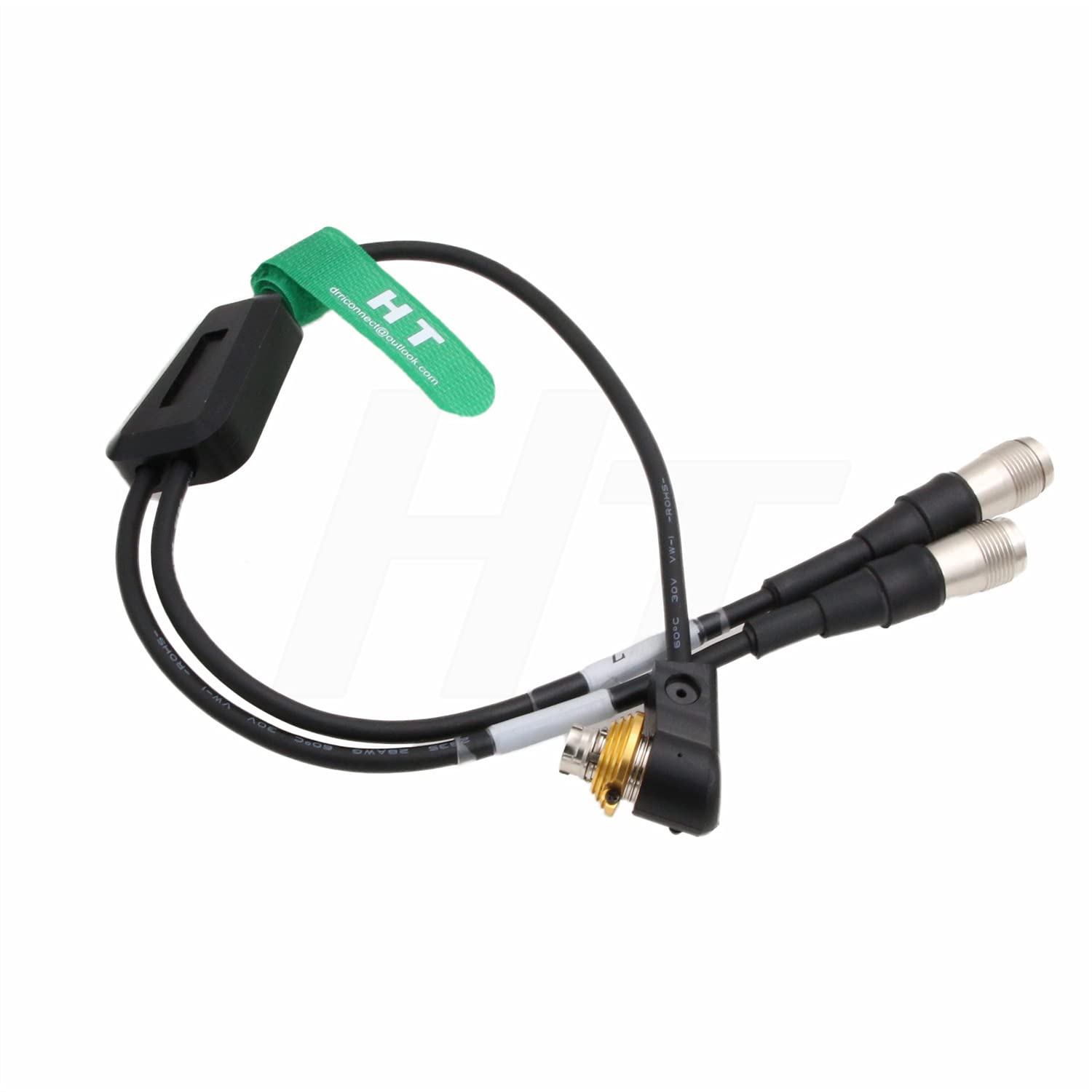HangTon Zoom Focus Y Cable for Canon Servo Lens CN-E 18-80 70-200mm to FPD-400D ZSD-300D Controller Hirose 20 Pin Female Male 50cm