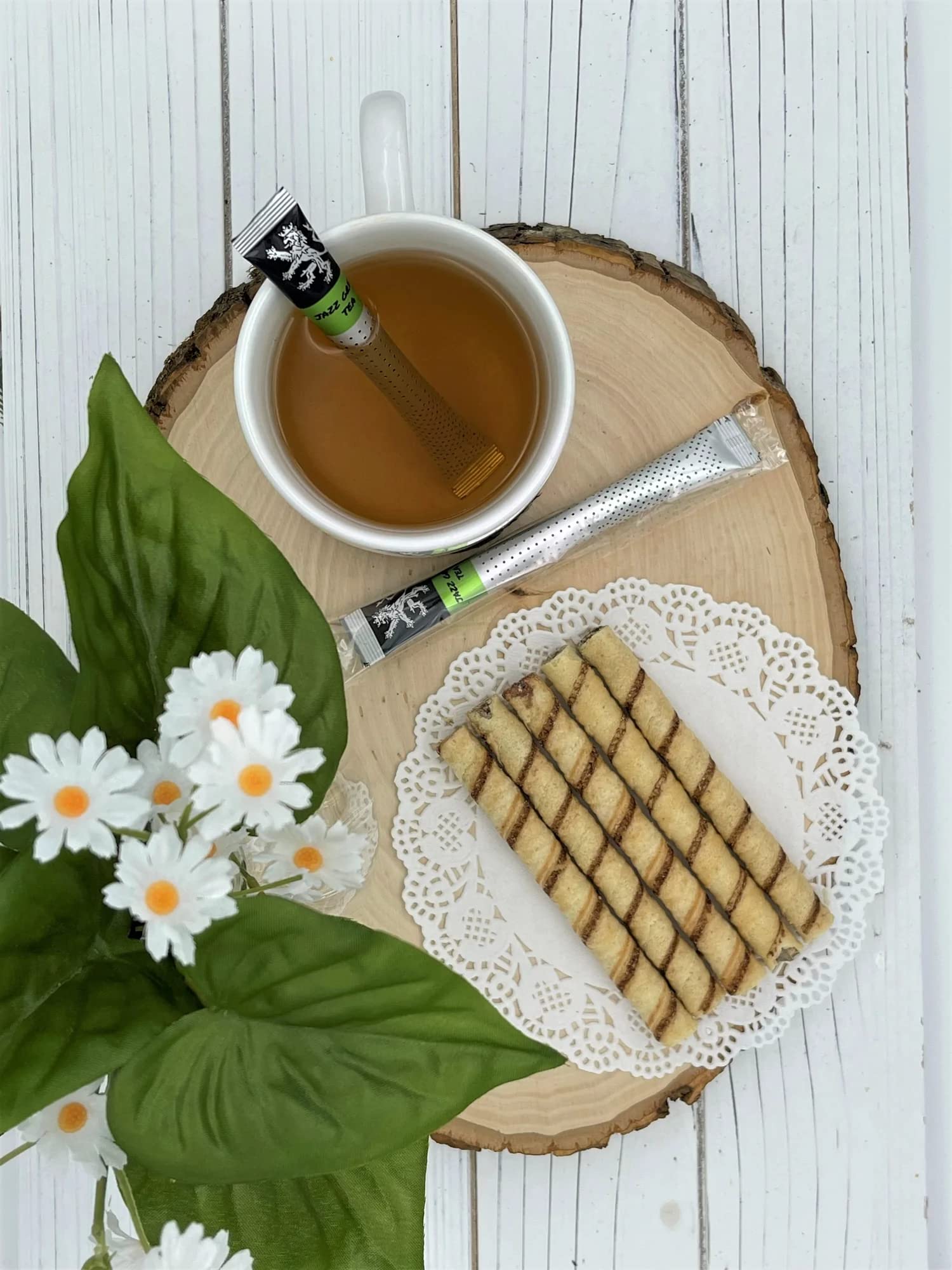 Jazz Green Tea – 100% Raw Jazz Green Tea | True Green Tea | Tea Sticks - No Artificial Flavors, Easy To Use, No Spoon Needed, Positively Charged Tea, Perfect Addition For Your Water Cooler At Work / 15 Sticks