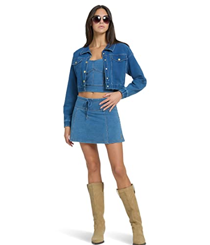 Juicy Couture Faux Denim Jacket Indigo Dye LG (US 10-12)