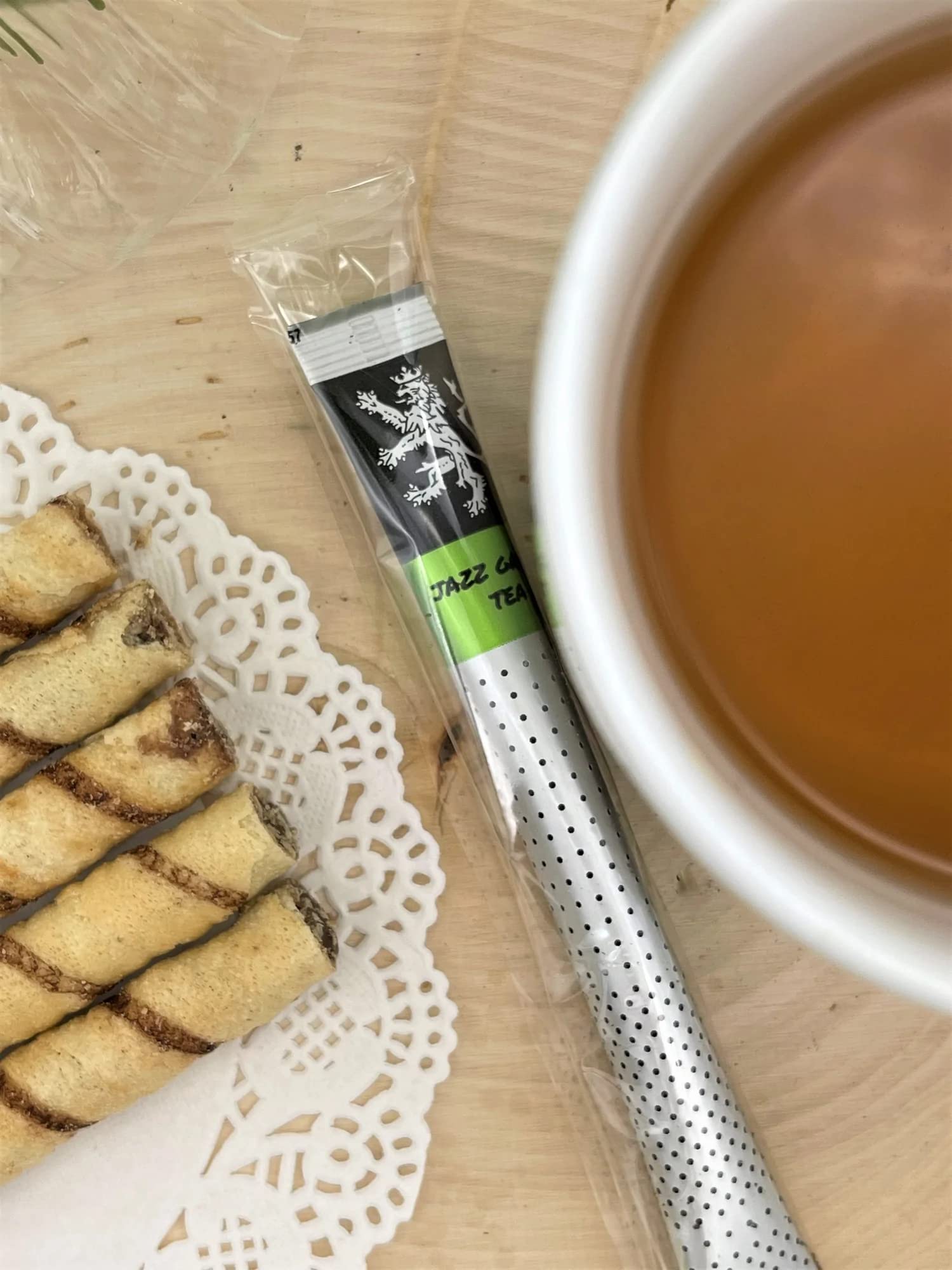 Jazz Green Tea – 100% Raw Jazz Green Tea | True Green Tea | Tea Sticks - No Artificial Flavors, Easy To Use, No Spoon Needed, Positively Charged Tea, Perfect Addition For Your Water Cooler At Work / 15 Sticks