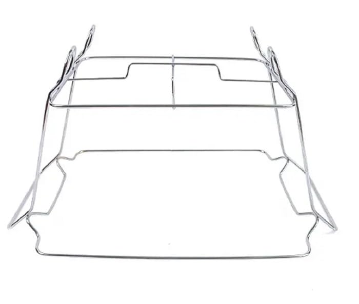 HOMEBAY HB10002 Pack of 6 Half Size 12“x10"x9" Strong Metal Chafing Rack, For Party Cooking, Warming, Heating, Storing, Prepping Food