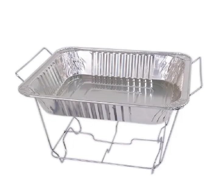HOMEBAY HB10002 Pack of 6 Half Size 12“x10"x9" Strong Metal Chafing Rack, For Party Cooking, Warming, Heating, Storing, Prepping Food