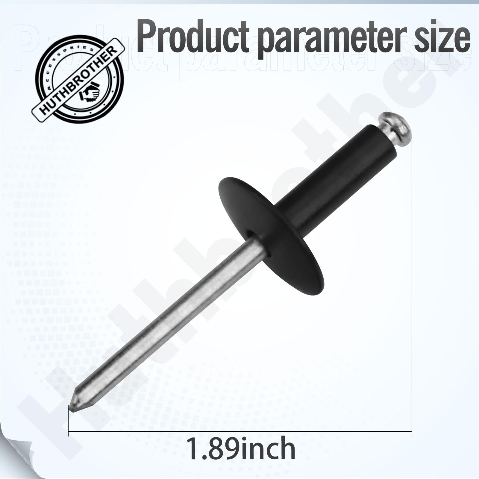 Huthbrother (70-Pack) 3/16 Steel Pop Rivet 293150104, Compatible with Ski-Doo/Sea-Doo/Can-Am 390409600 390907700