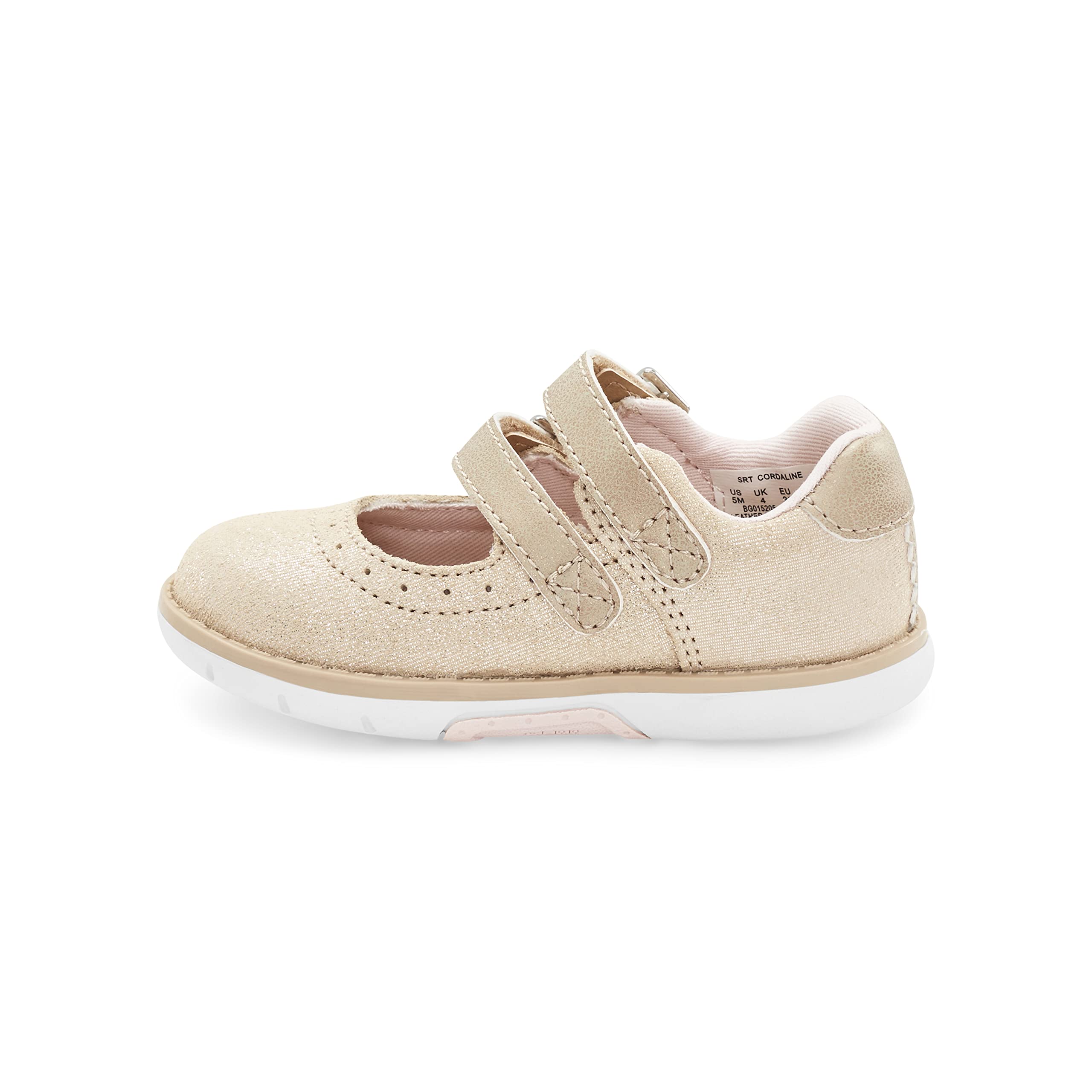 Stride Rite Kids SRT Cordaline Dress Shoe, Sand, 4 US Unisex Toddler