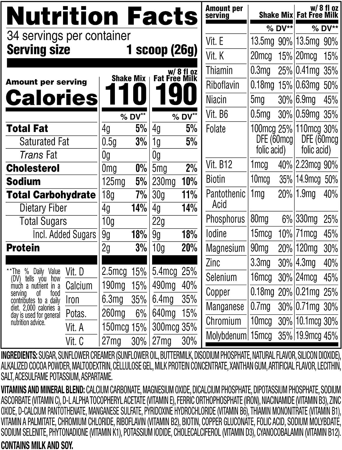SlimFast Original, 2 Pack Of Rich Chocolate Royale Meal Replacement Shake Mix – Weight Loss Powder – 31.18 Oz Canister – 34 Servings