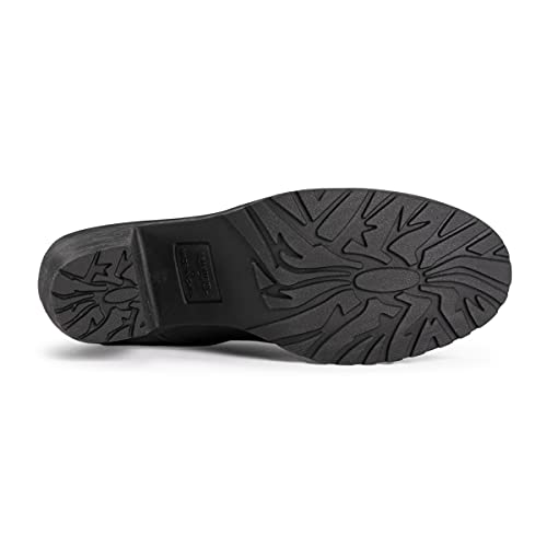 MUK LUKS Women's Lacy Leo Fashion Boots, Black, 7