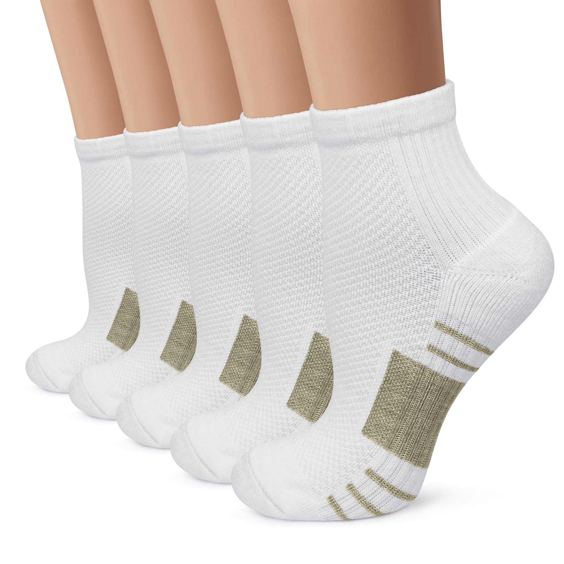 Iseasoo Copper Compression Socks for Men & Women Circulation-Ankle Plantar Fasciitis Socks Support for Athletic Running