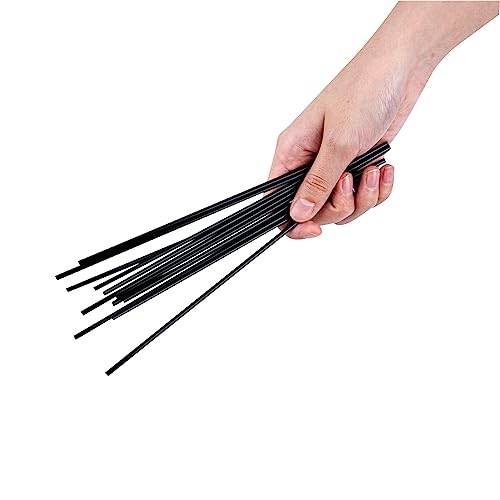 Restaurantware Restpresso 7 Inch Cocktail Stirrers 500 Disposable Coffee Stirring Rods - Premium Odorless Black Plastic Stirrers For Coffee For Hot And Cold Drinks For Bars Or Offices