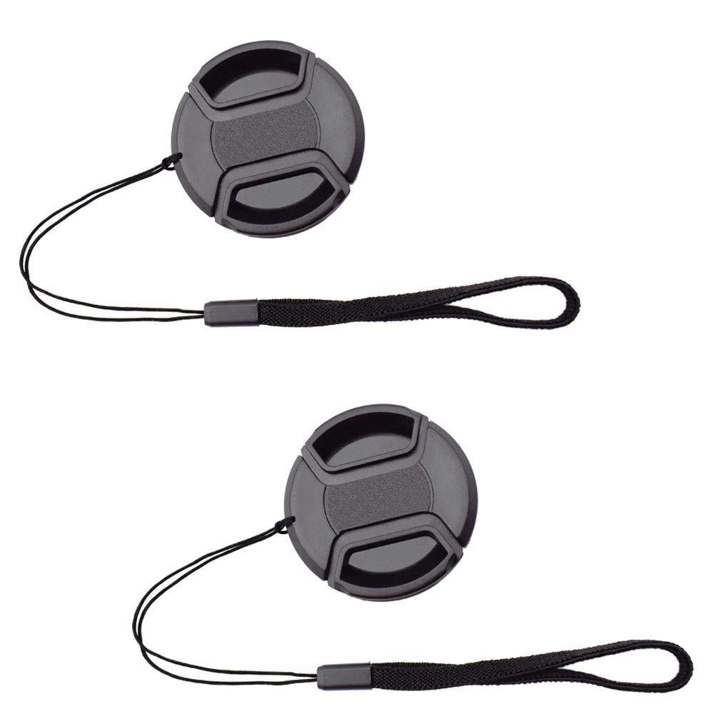77mm Lens Cap for Canon RF 24-105mm F/4L Lens for Canon EOS R/EOS RP with Keeper,ULBTER Center Pinch Lens Cap & Lens Cover Strap Keeper Leash -2 Pack