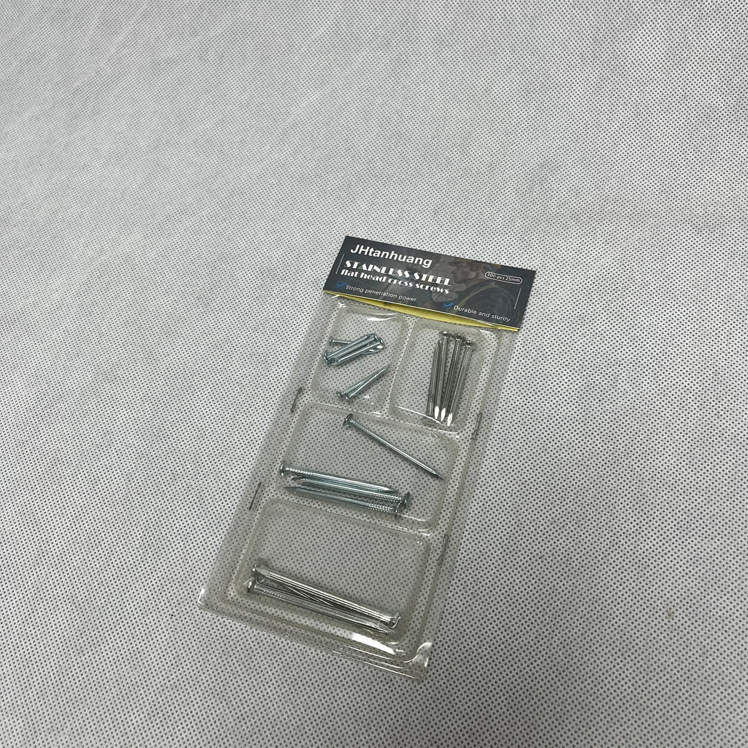 JHtanhuang Rivets, cramps and nails of metal Maximum Length 2 Inches Galvanized Nails, Picture Hanging Nails, Wood Nails, Wall Nails with Storage Box