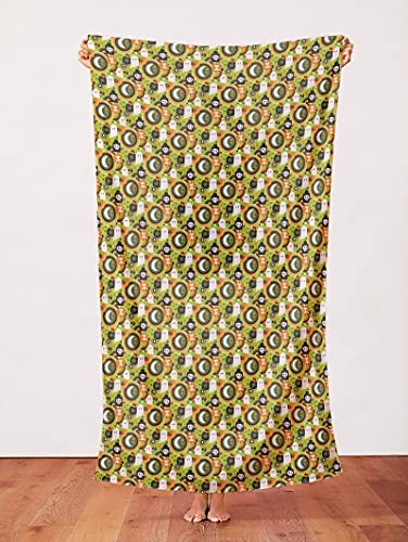 PBS Fabrics Halloween Night by Katie Larson, Quilter's Cotton by The Yard, Graveyard, Green
