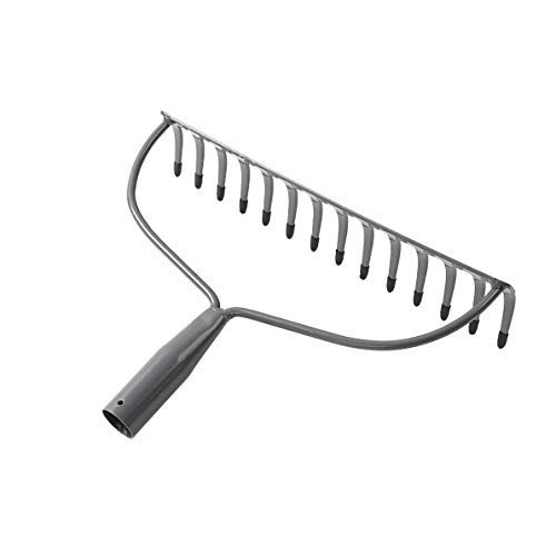 HOSKO 5FT Bow Rake,60 inches L Handle x 13.5 inches W Head Metal Bow Rake with Heavy Duty Construction for Gardening, Land Management, Yard Work, Farming and Outdoor