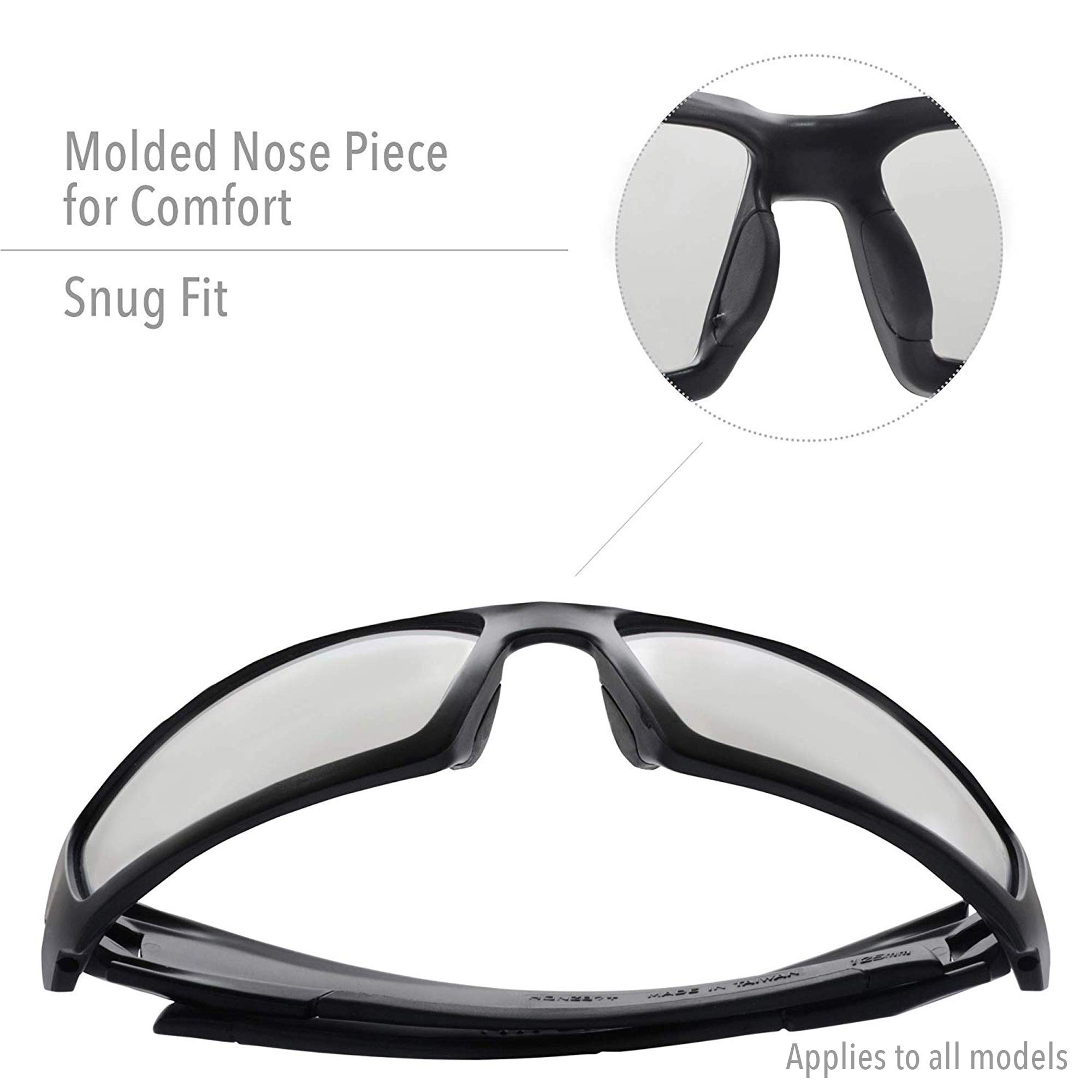 Honeywell Uvex Hypershock Safety Glasses, Brown Frame with Espresso Lens & HydroShield Anti-Fog Coating (S2961HS) 5.6 x 1.7 inch