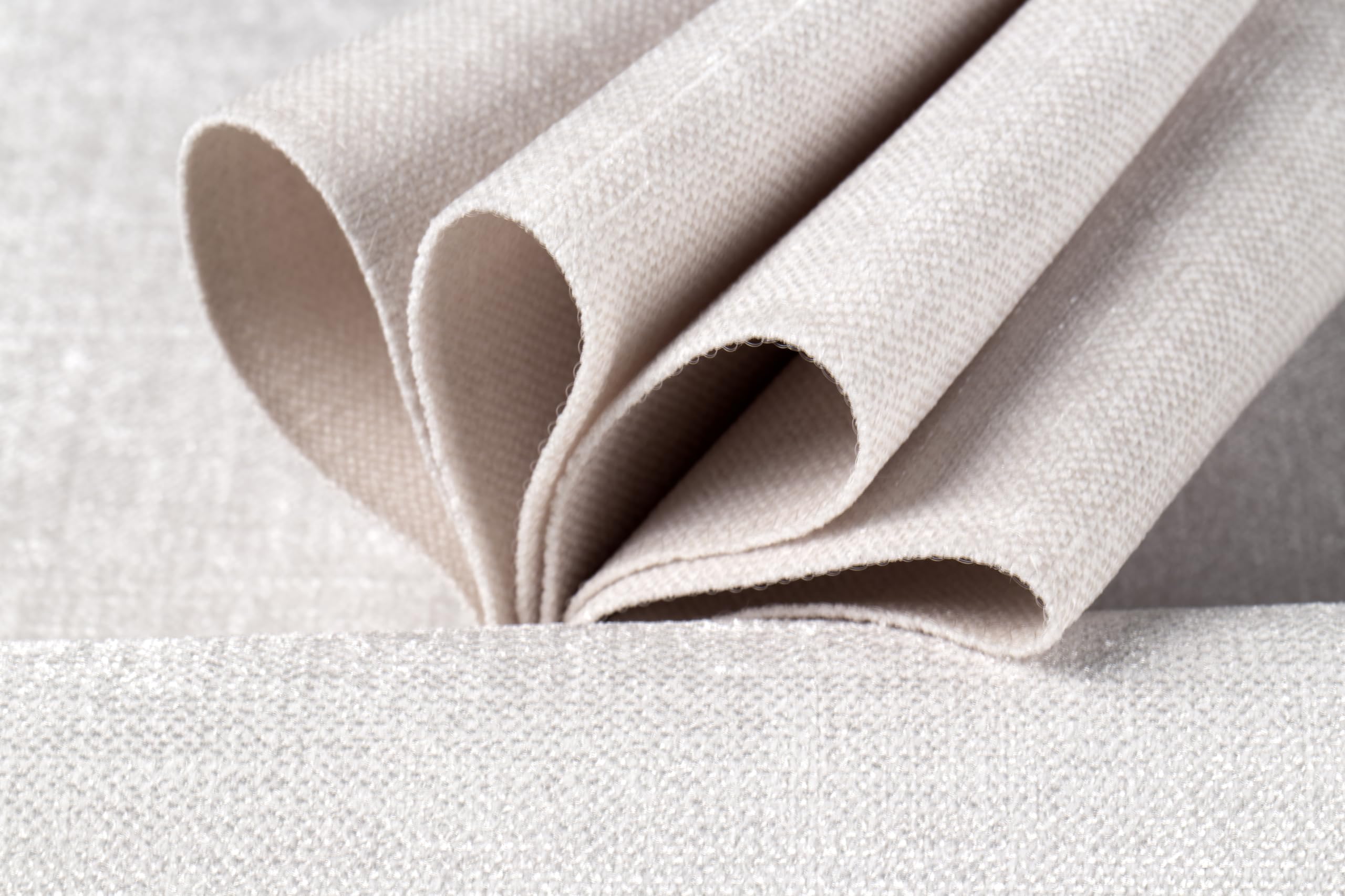 Liz Jordan Hill Beige Luxury Chenille Upholstery Fabric by The Yard Water Cleanable Stain Resistant Material for Chair Fabric for Ac Spirit Off White
