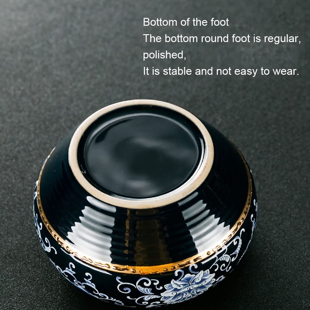 Ceramic Storage Jars, Exquisite Glaze Food Canisters for Kitchen Spice Storage,Tea Caddy Storage,Coffee Jar,Condiment Jar with Seald Lid