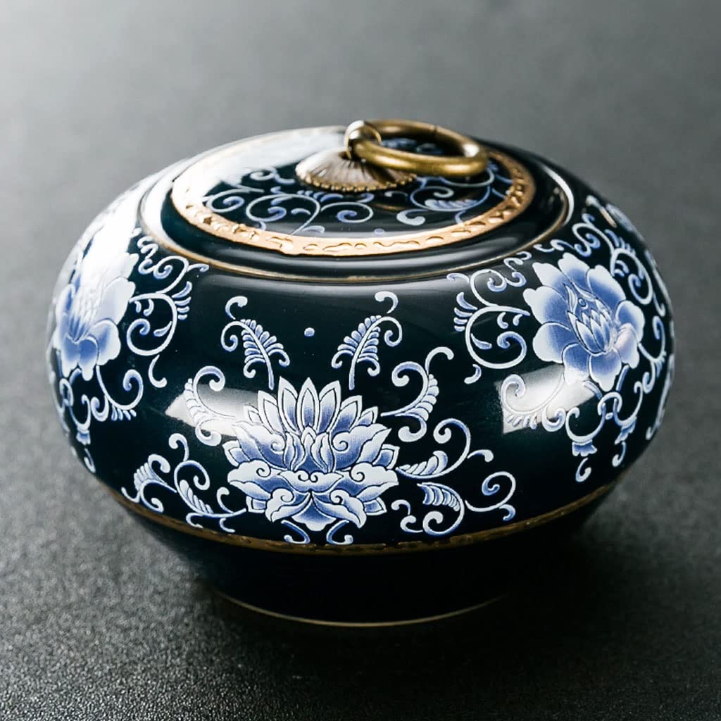 Ceramic Storage Jars, Exquisite Glaze Food Canisters for Kitchen Spice Storage,Tea Caddy Storage,Coffee Jar,Condiment Jar with Seald Lid