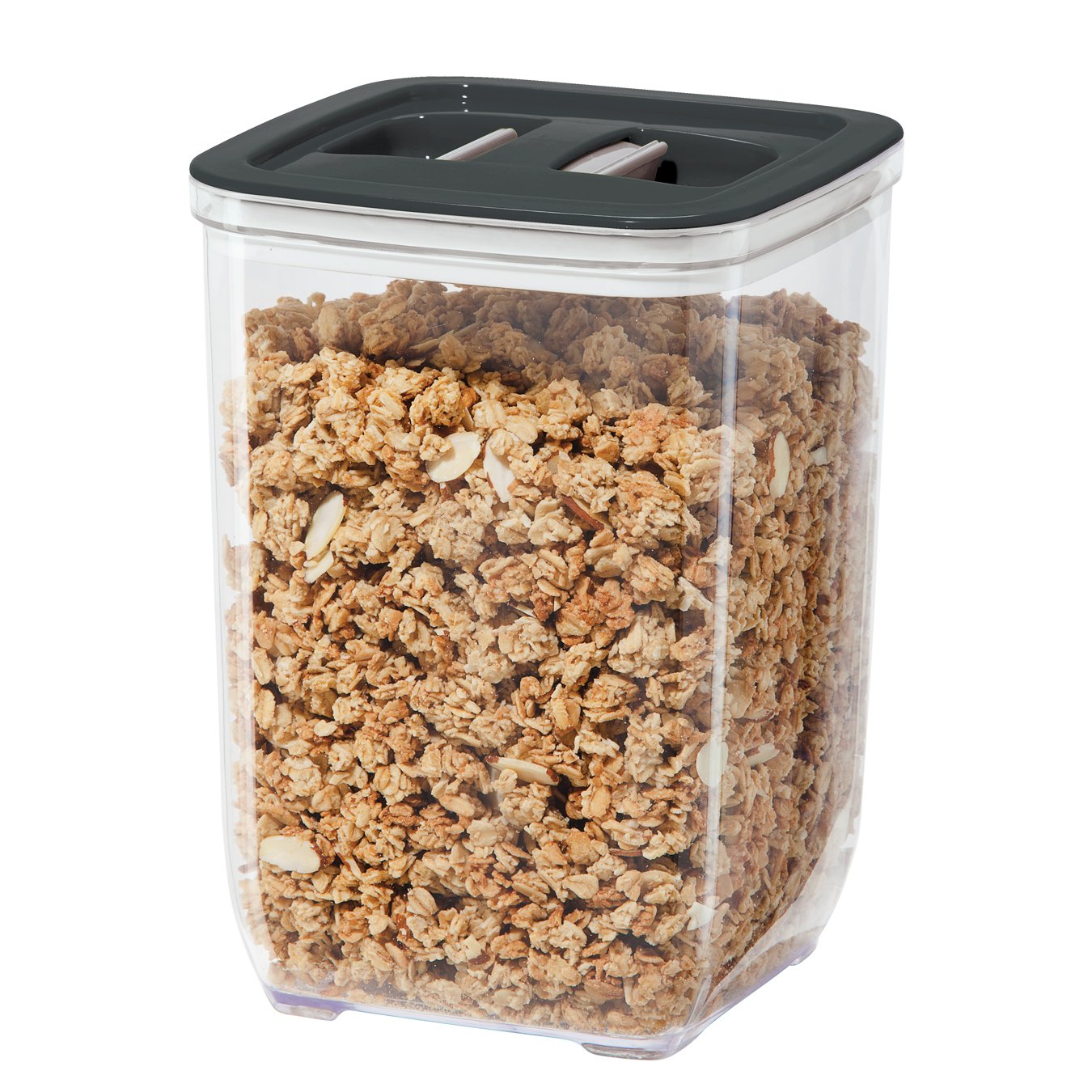 Oggi 5537.3 Stack-N-Store Square Canister Black 62oz