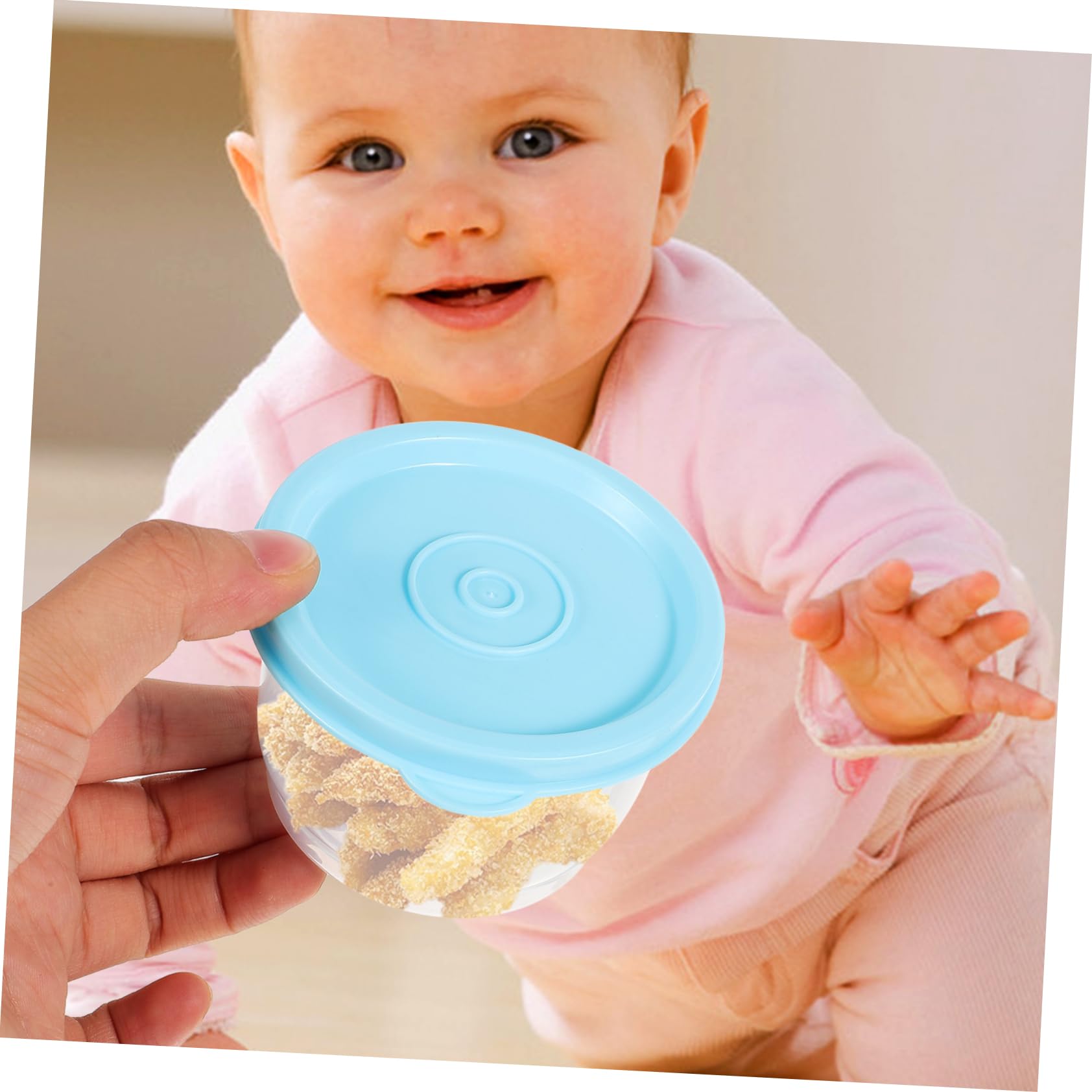 GREENADSCAPE Baby Food Storage Boxes Set of 12 Mini Containers for Baby Food Box Dishwasher Safe Color