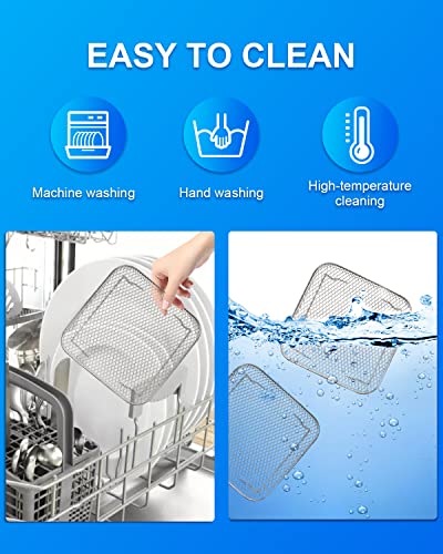 Air Fryer Rack for Instant Vortex COSORI NUWAVE Air Fryer Oven- 304 Stainless Steel Three Stackable Dehydrator Rack Toast Rack Stand Accessories