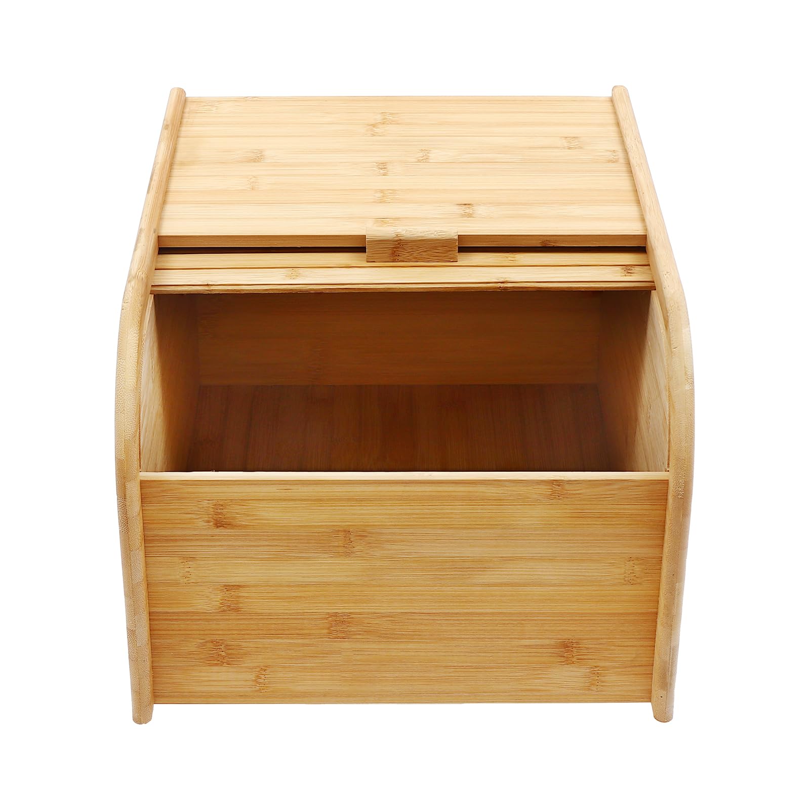 DYNAMI Bamboo Rice Storage Container,33Lbs Wooden Cereal Containers Storage Rice Dispenser,Large Dry Storage Rice Container Box with Sliding Lid and Measuring Cup,for Flour Grains