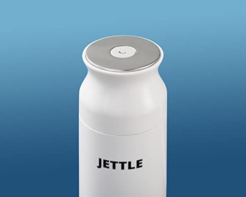 Jettle Electric Kettle - Travel Portable Heater for Coffee, Tea, Milk, Soup - Stainless Steel Travel Water Boiler tea pot with Temperature Control, LED, Automatic Power Off - 450ml, Kitchen Appliance