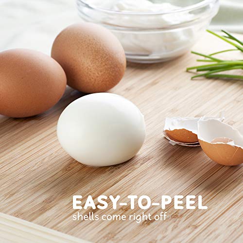 Elite Gourmet EGC700M# Rapid Egg Cooker, 7 Easy-To-Peel, Hard, Medium, Soft Boiled Eggs, Poacher, Omelet Maker, Auto Shut-Off, Alarm, 16-Recipe Booklet, Seafoam