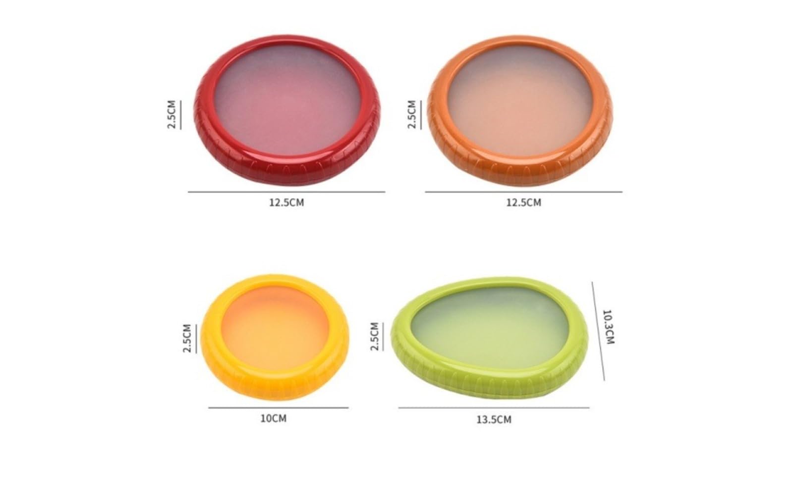Silicone Fruit Storage Box,Fruit And Vegetable Anti-Oxidation Storage Box,Food Storage Containers Fruit And Vegetable Anti-Oxidation Storage Box Ideal For Garlic, Onions, Lemons, And Potatoes (4 PCS )