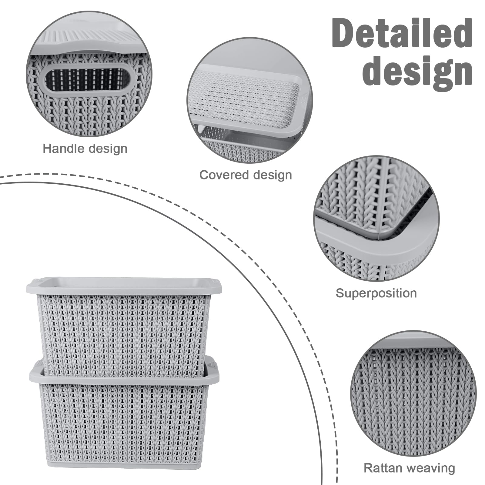 Onion and Potato Storage Baskets,Stackable Plastic Pantry Bins with Lids,Bpa-Free, Multifunctional Organizers for Kitchen, Countertop, and More Vegetable Storage Pantry Baskets Organization