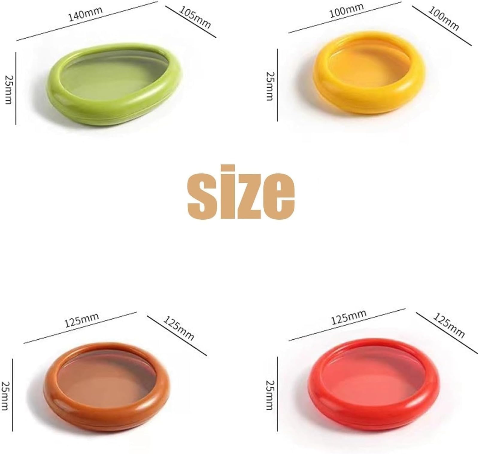 Silicone Fruit Storage Box,Fruit And Vegetable Anti-Oxidation Storage Box,Food Storage Containers Fruit And Vegetable Anti-Oxidation Storage Box Ideal For Garlic, Onions, Lemons, And Potatoes (4 PCS )