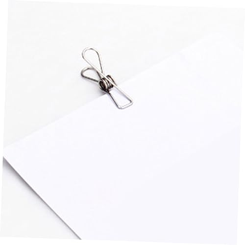 OHPHCALL 20pcs Large Metal Book Clasp Chip Clips Storage Binder Clips for Food Packaging Reusable Snack Bag Clips Sealing Clips for Food Packages Multi-Functional Kitchen Supplies