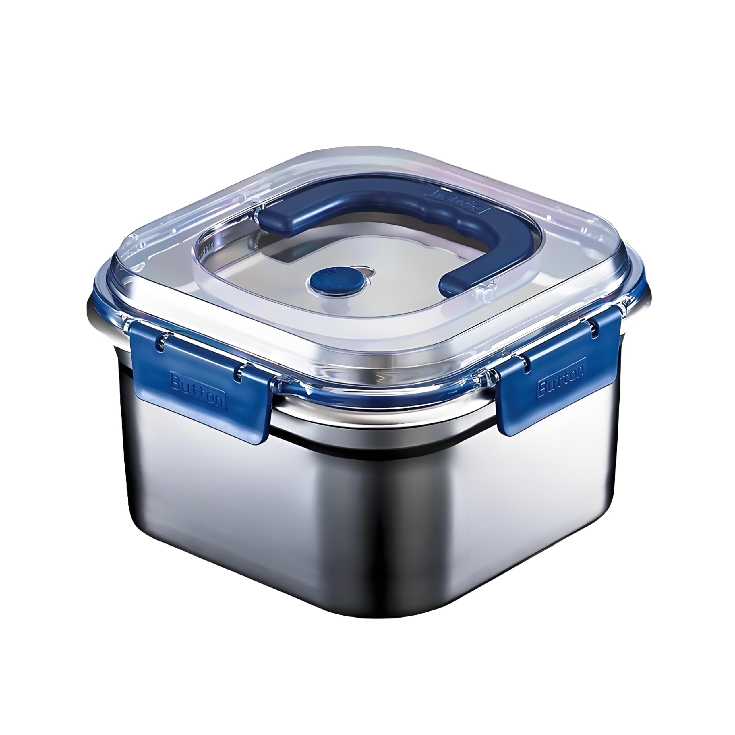 podafu stainless steel food containers with lids,Extra-thick type,HEAT-RESISTING,with 4 Locking Tabs, Microwave, Dishwasher, and Freezer Safe