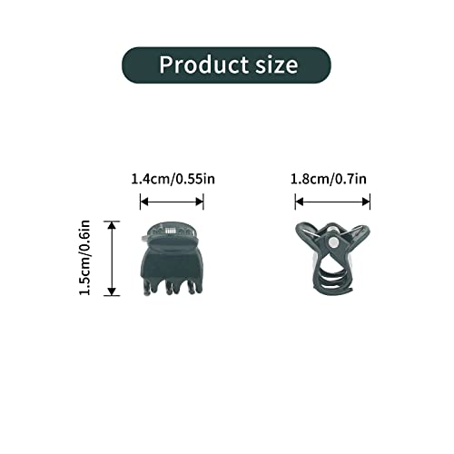 KINGLAKE Orchid Clips,Plant Support Clips,Garden Flower Vine Clips,100 Pcs Garden Cymbidium Clips to Keep Stems Vines Grow Upright,Dark Green