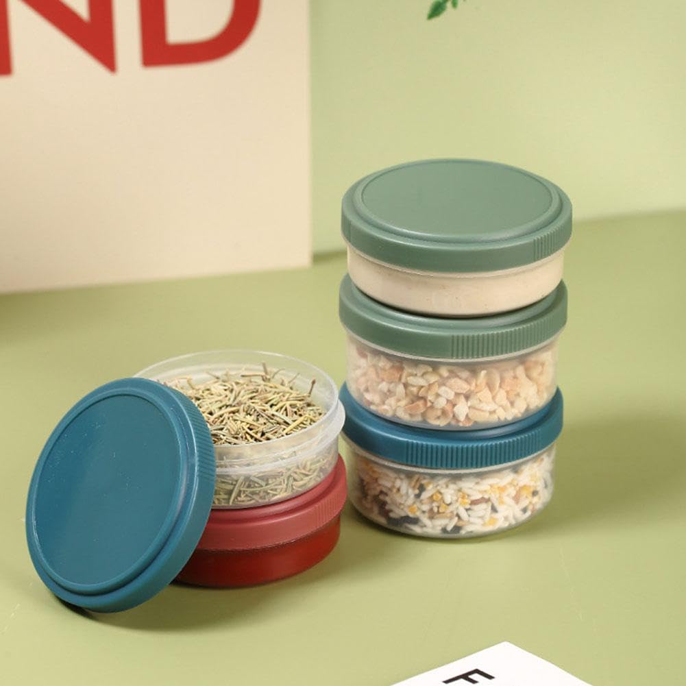 KKwercv Salad Dressing Containers, Small Condiment Containers with Leakproof Lids, Salad Dressing Container to Go, Reusable Sauce Containers, Food Cups for Lunch Picnic Travel