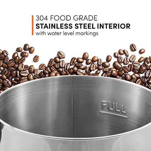 Elite Gourmet CCM-040 40 Cup Electric Hot Water Coffee Brewer Urn, Removable Filter For Easy Cleanup, Two Way Dispenser with Cool-Touch Handles, Stainless Steel