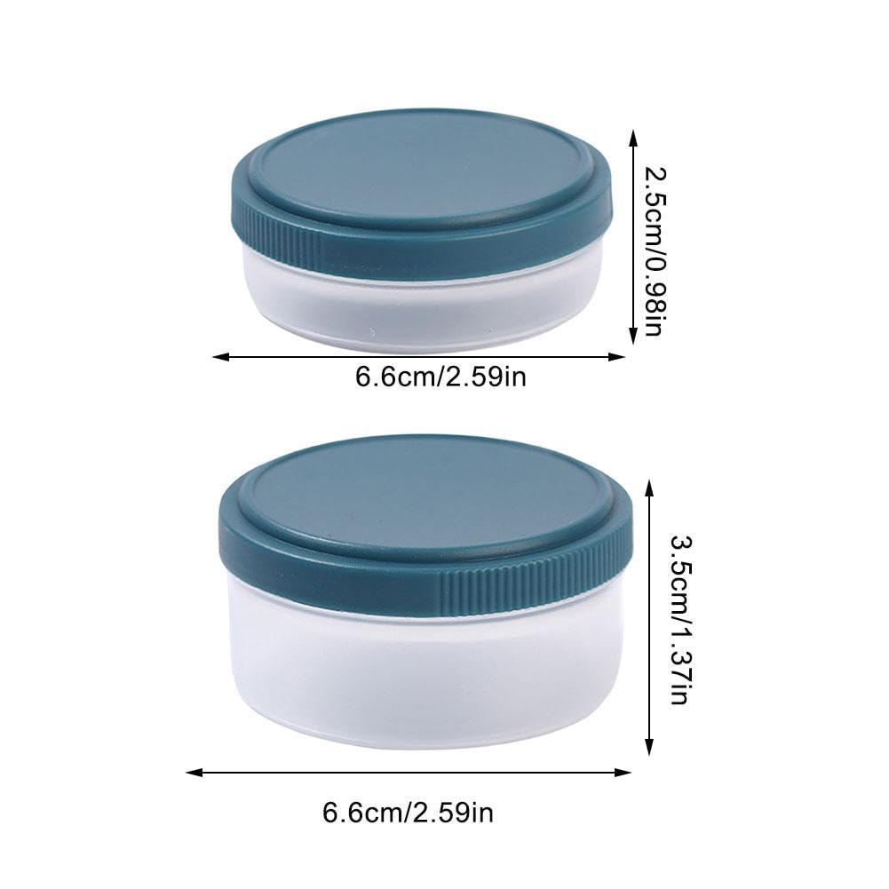 KKwercv Salad Dressing Containers, Small Condiment Containers with Leakproof Lids, Salad Dressing Container to Go, Reusable Sauce Containers, Food Cups for Lunch Picnic Travel
