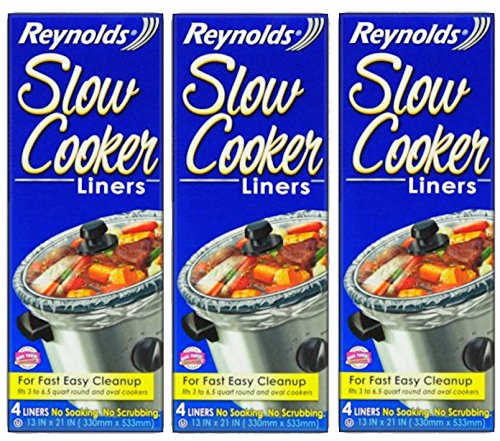 Reynolds Metals Slow Cooker Liners 13"X21" - 3 Pack (12 Liners Total)
