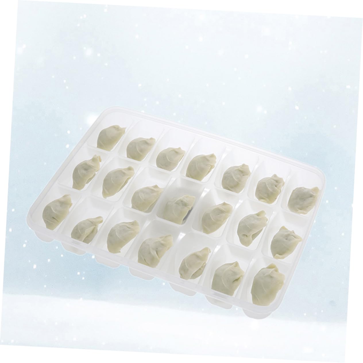 NAMOARLY 1pc Dumpling Container Food Container Dumpling Storing Divider Case Dumpling Organizer Dumpling Holder Fresh Keeper Produce Saver Containers Ice Cube Tray Ice Mold Tray