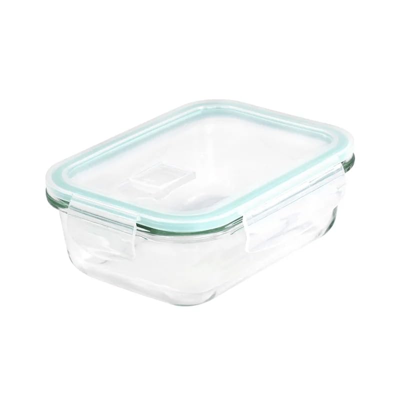 Martha Stewart Rectangular Glass Containers With Snap Lids, Set of 3