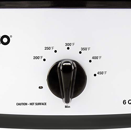 Nesco 4816-14 Porcelain Roaster Oven, 6 quart, White