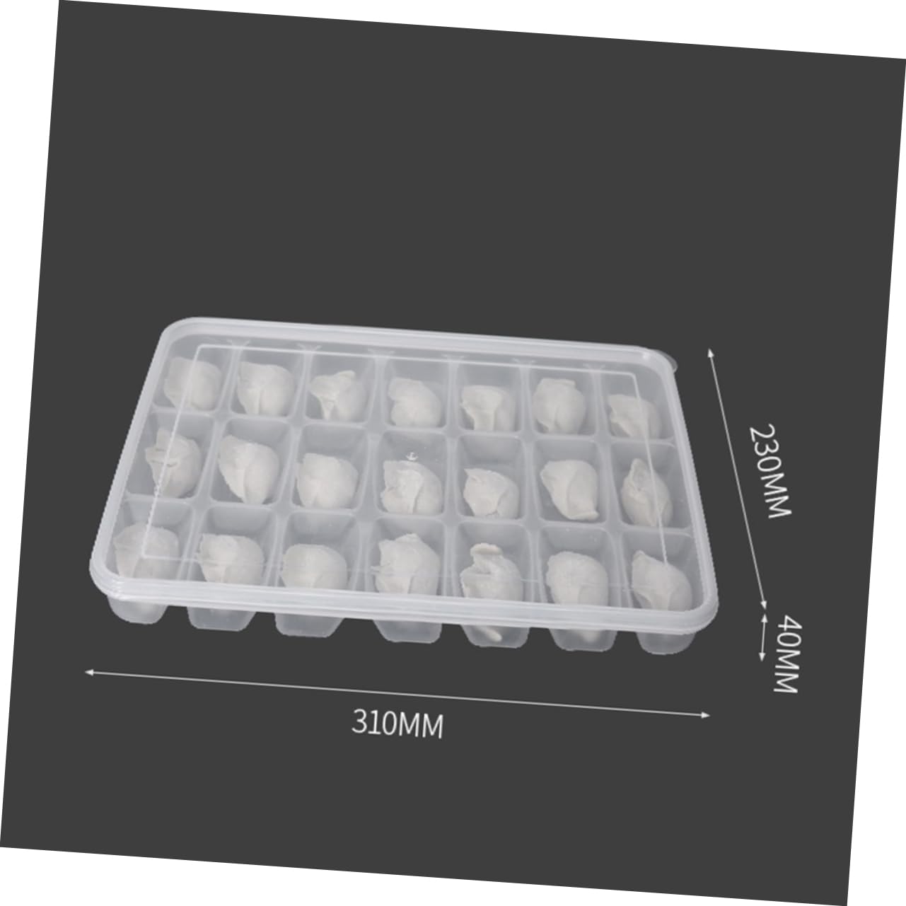 NAMOARLY 1pc Dumpling Container Food Container Dumpling Storing Divider Case Dumpling Organizer Dumpling Holder Fresh Keeper Produce Saver Containers Ice Cube Tray Ice Mold Tray