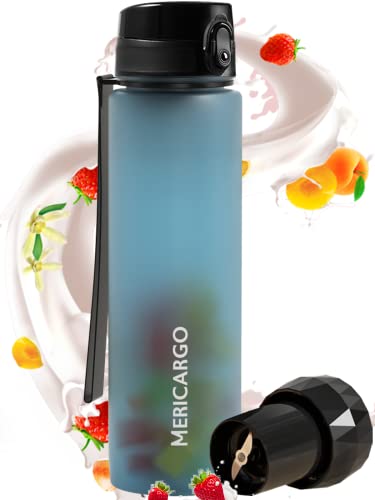 Portable Blender 32oz Large Capacity, MERICARGO Mini Blender for Shakes and Smoothies, Personal Blender with Rechargeable USB, Fresh Juice Blender with BPA Free Tritan Water Bottle, Blue
