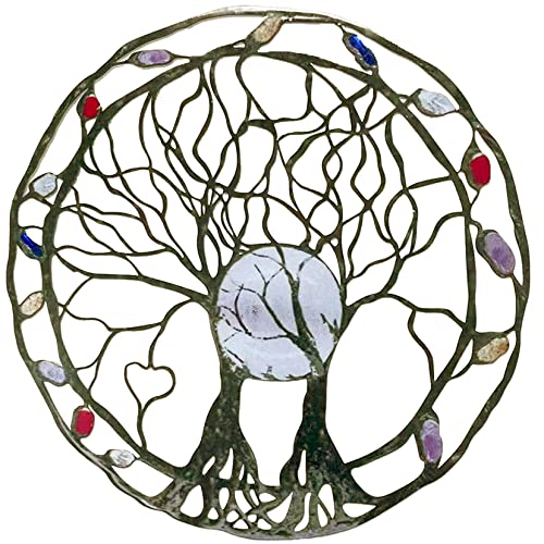 CIEL & MARS Tree of Life Celtics Decor Metal Wall Art Decoration Metal Outdoor Wall Decor Hanging Outdoor Celtic Gifts Wiccan Mandala Garden Wall Art Decor for Outside