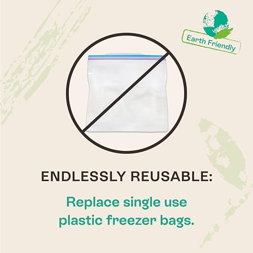 MightyNest 2 Piece Freezing Set | Souper Cubes 1 Cup Freezer Tray | Stasher Mega Silicone Bag | Reusable | Meal Prep | Portion Control | Dishwasher Safe | Oven Safe | Prevents Food Waste | Giftable