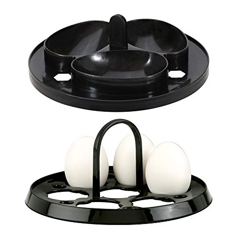 Chef'sChoice 810 Gourmet Egg Cooker with 7 Egg Capacity Makes Soft Medium Hard Boiled and Poached Eggs Features Electronic Timer Audible Ready Signal Nonstick Stainless Steel Design, 7-Eggs, Silver