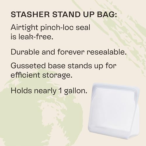 MightyNest 2 Piece Freezing Set | Souper Cubes 1 Cup Freezer Tray | Stasher Mega Silicone Bag | Reusable | Meal Prep | Portion Control | Dishwasher Safe | Oven Safe | Prevents Food Waste | Giftable