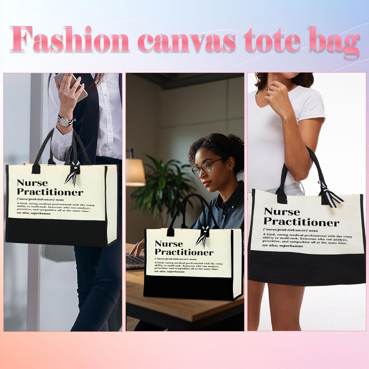AASRR Nurse Practitioner Tote Bag - NP Week & Appreciation Gift for Female Nurses