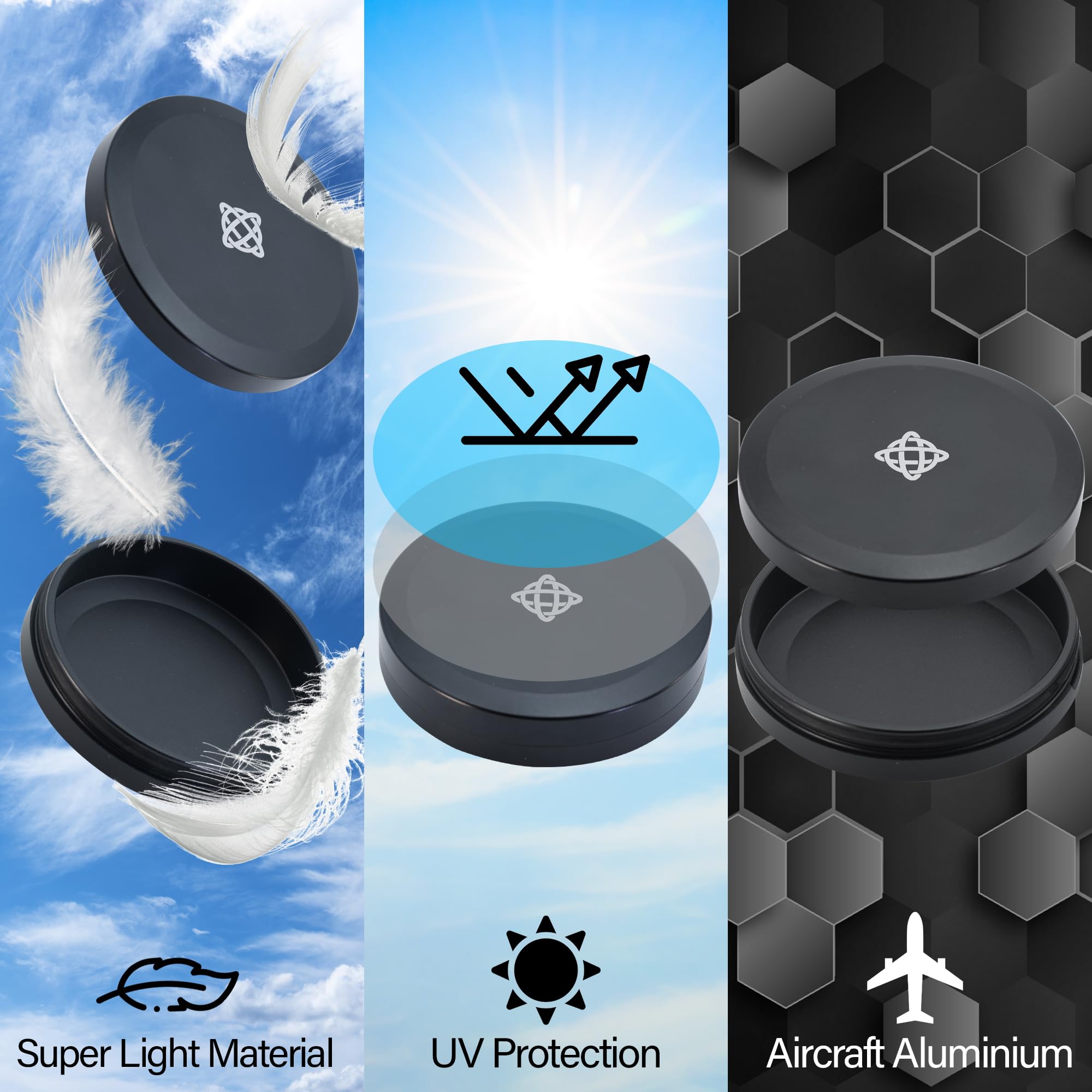 BlissLux Premium Metal Zyn Can - Smell Proof, Slim & EDC Storage