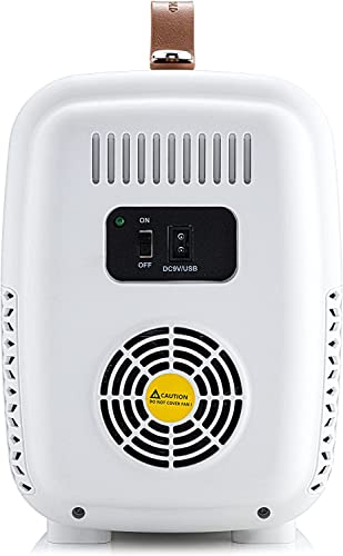 Subcold Pro4 Luxury Mini Fridge Cooler 4 Litre / 6 Cans AC & Exclusive USB ECO Power Option | Portable Small Refrigerator For The Office, Bedroom, Car, Travel, Skincare & Cosmetic (Gray)
