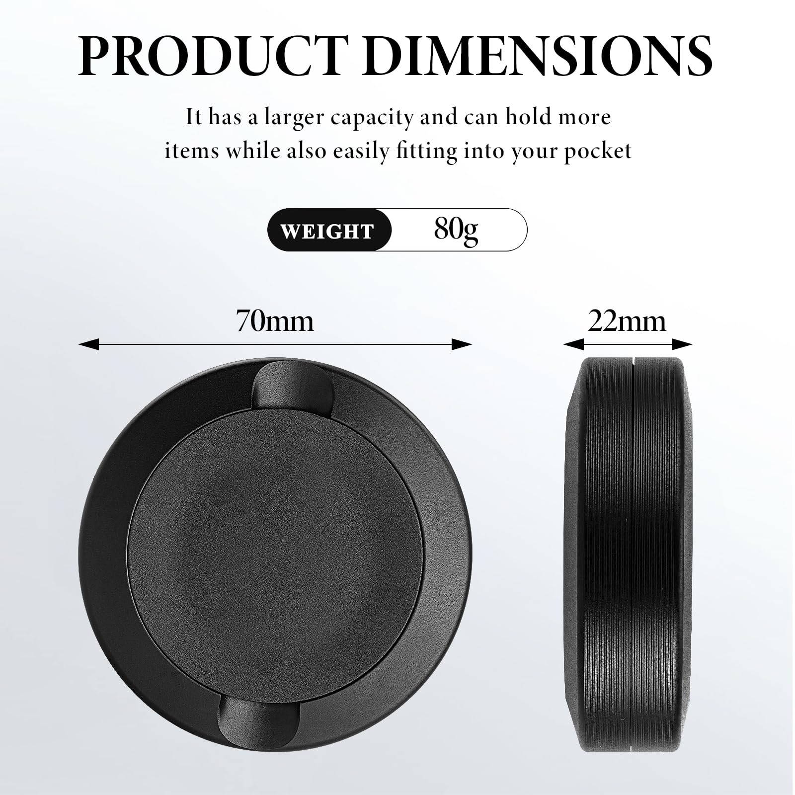 Misneach927 Snus Container,Z Caddy,Aluminum Metal Zyn Container for Pouch Storage and Everyday Carry Items,Metal Travel Containers for Pocket or Purse,The Thoughtful Gift for Valentine's