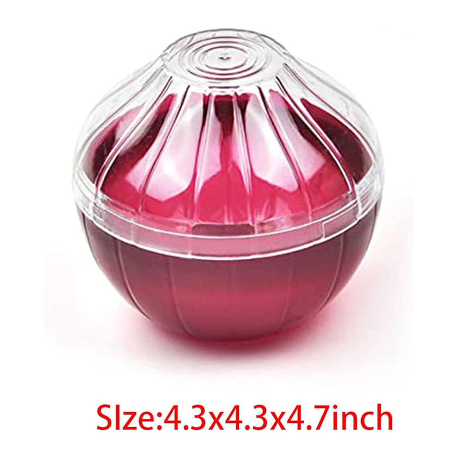 Tiydiygo 4PCS Transparent Fruit Vegetable Storage Containers for Refrigerators,Onion Garlic Lemon Tomatoes Shape Crisper Fresh Food Savers Storage Keeper for Fridge, Clear, TG146302334